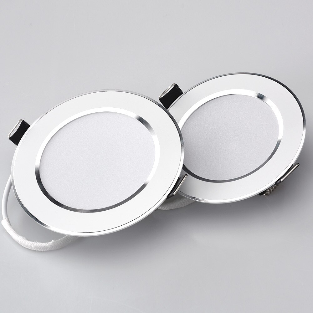 Ultrathin Silver LED Downlight Ceiling lamp 5W 9W ... – Grandado