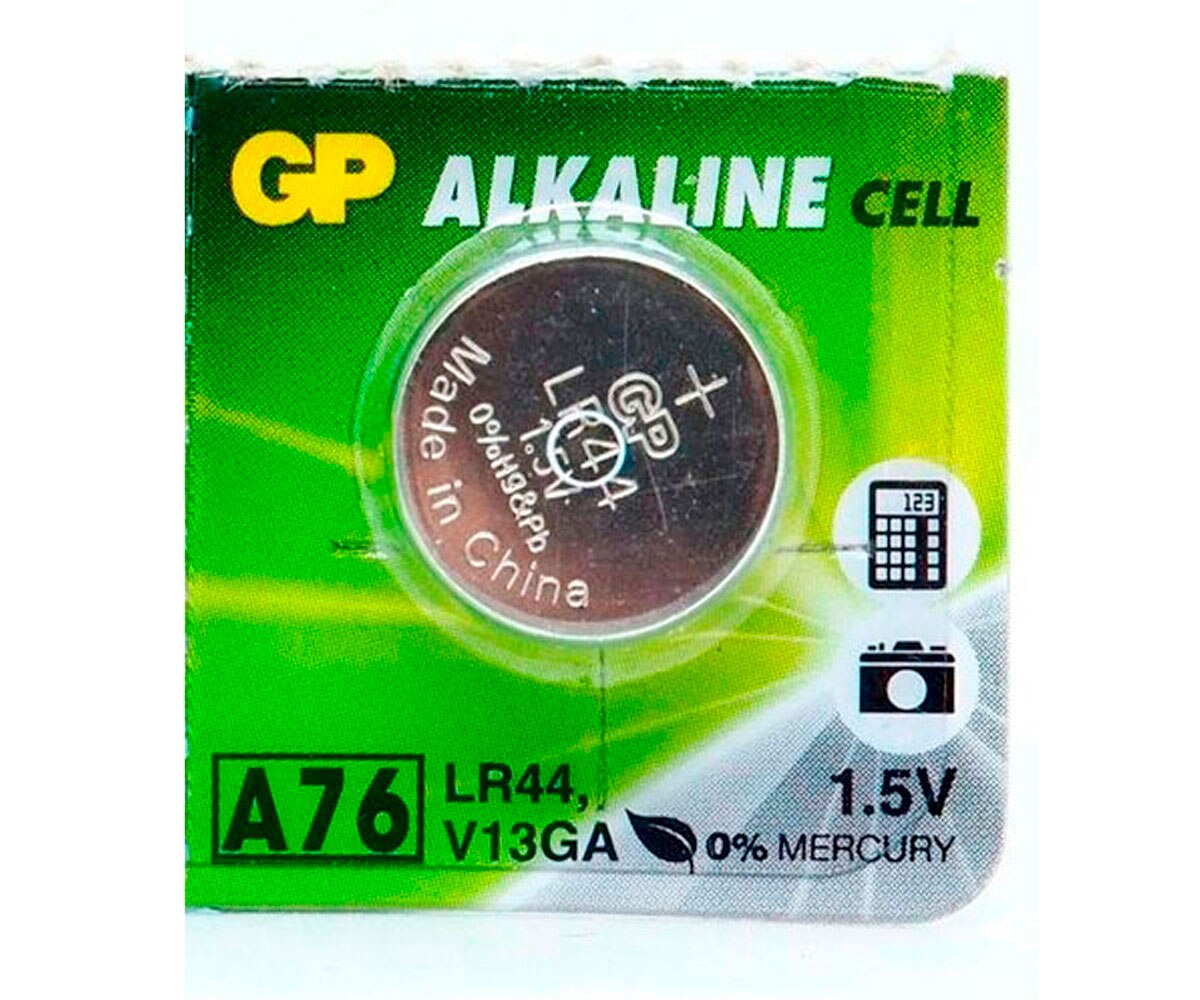 GP PILA ALCALINA LR44 A76 1.5V – Grandado