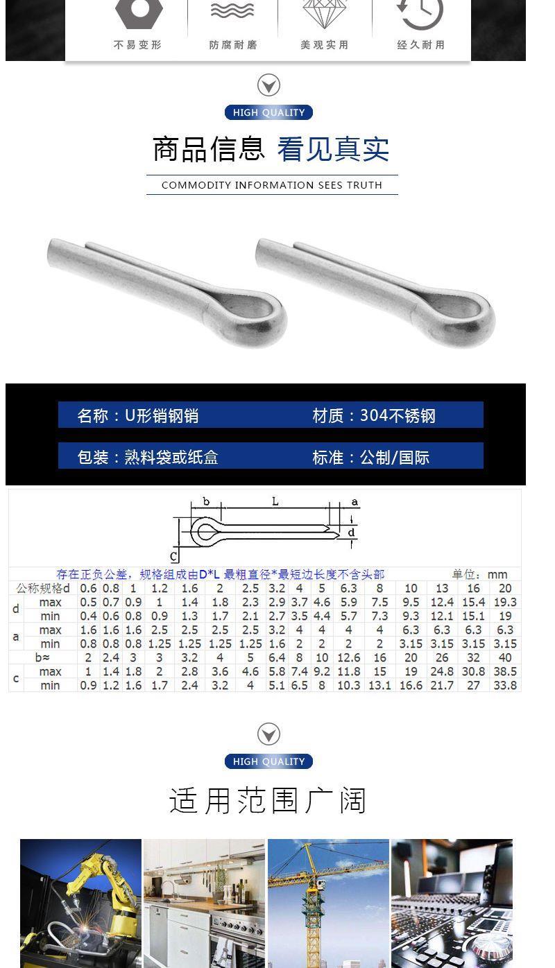 GB91 304 stainless steel open pin set card pin hai... – Vicedeal