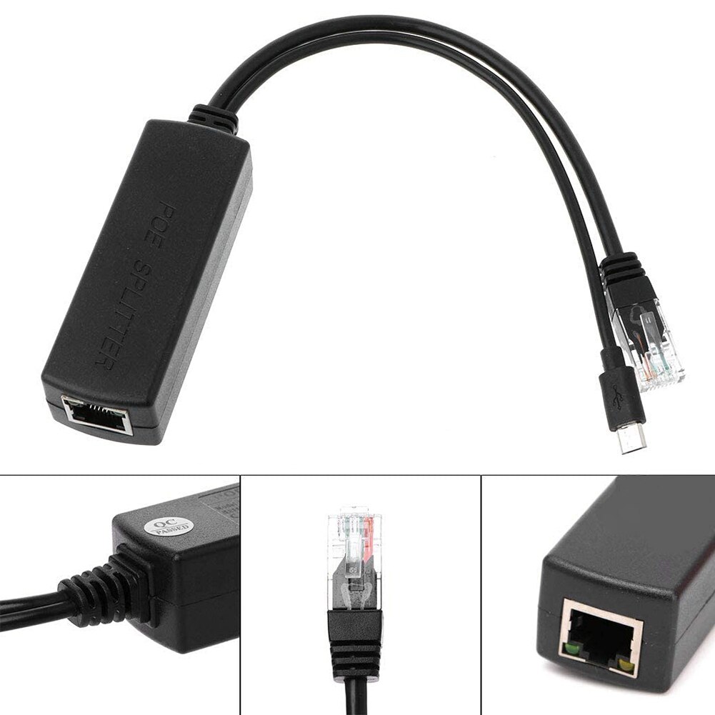 2.5KV RJ45 POE Ethernet Power Over Splitter 48V to... – Grandado