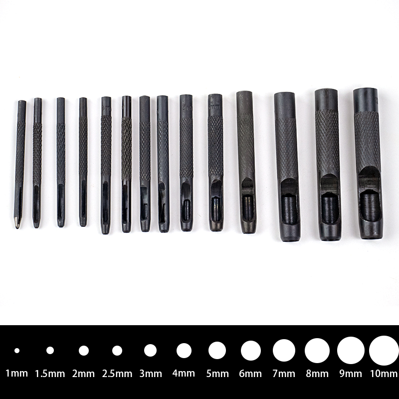 12 Stks/set Ponsen 1Mm-10Mm Grootte Ronde Carbon S... – Grandado