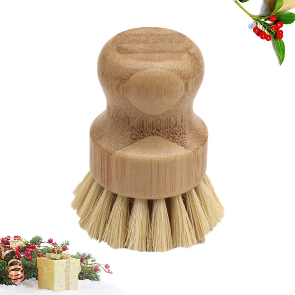 Short Handle Bamboo Wok Whisk Brush Palm Oilproof ... – Vicedeal