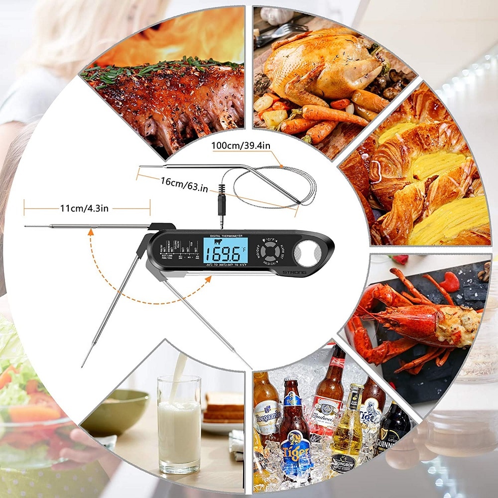 Airmsen Voedsel Thermometer Keuken Thermometer Dig... – Grandado