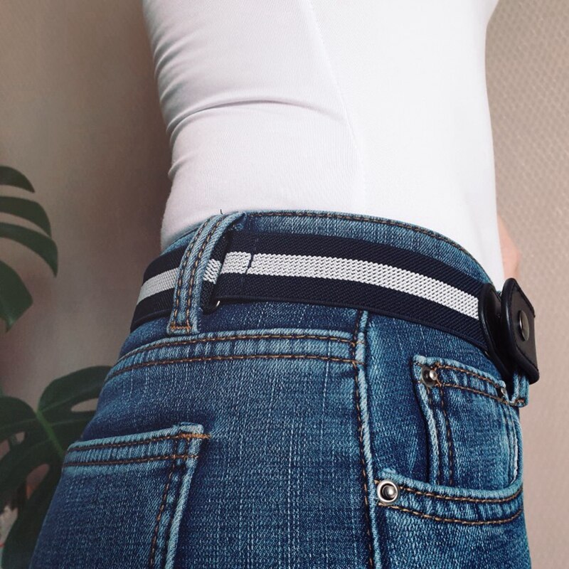 Womans Belt Buckle-Free Waist Jeans Pants No Buckl... – Vicedeal