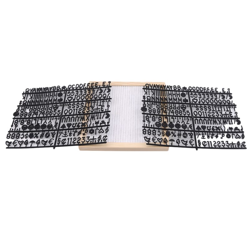 Felt Letter Board Wooden Frame Changeable Symbols ... – Grandado
