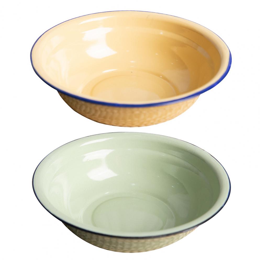 Bowl Durable Vintage Enamel Multifunctional Soup P... – Vicedeal