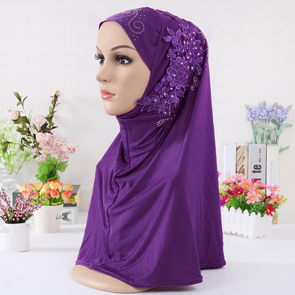 Muslim Hijab Double Loop Slip On Scarf Pull Over C... – Vicedeal