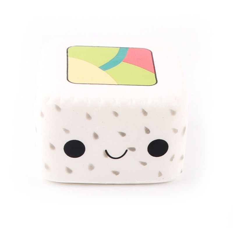 Kawaii Square Japanese Sushi Squishy Simulation Sl... – Grandado