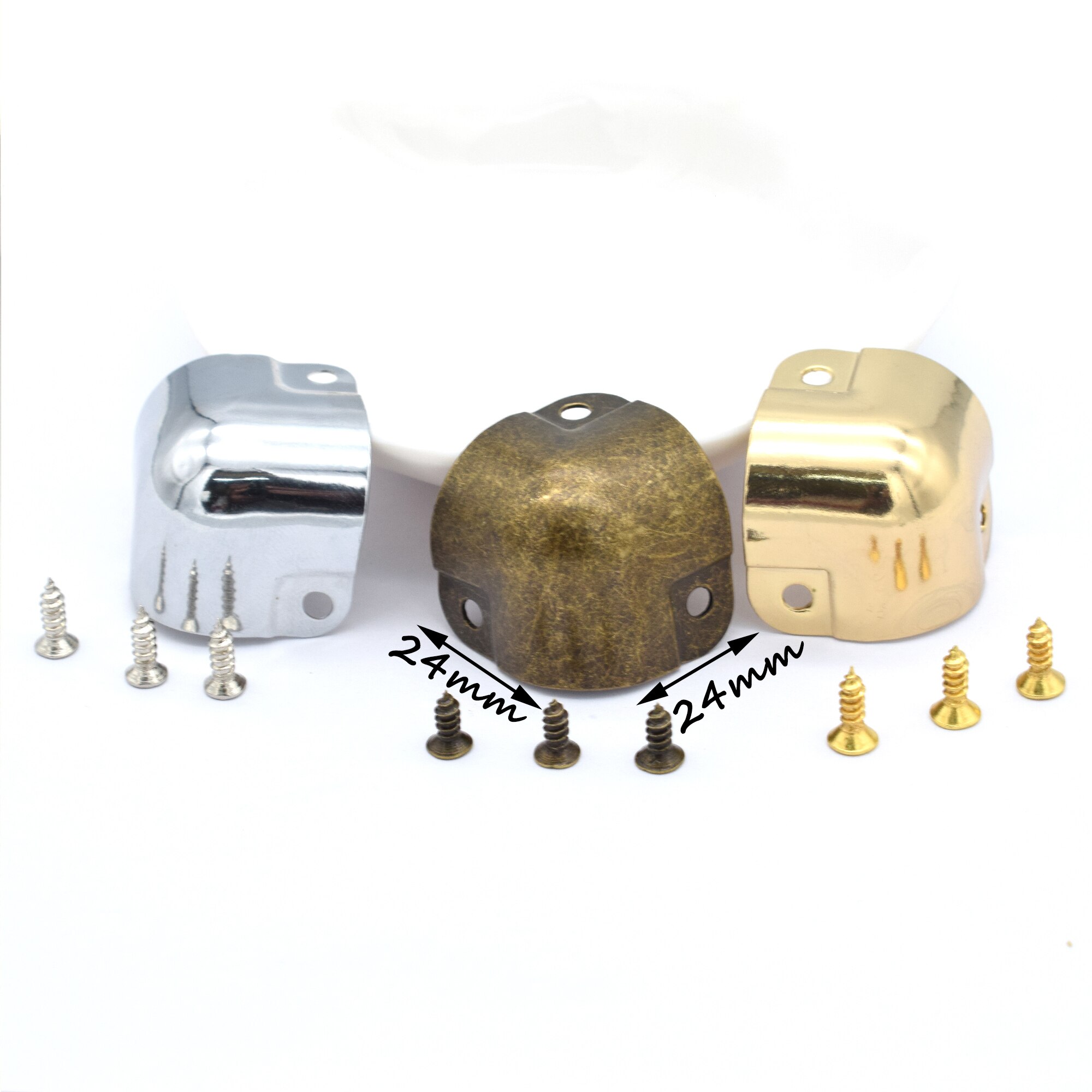 Metal Vintage Box Corner Silver/Antique Bronze/Gol... – Grandado