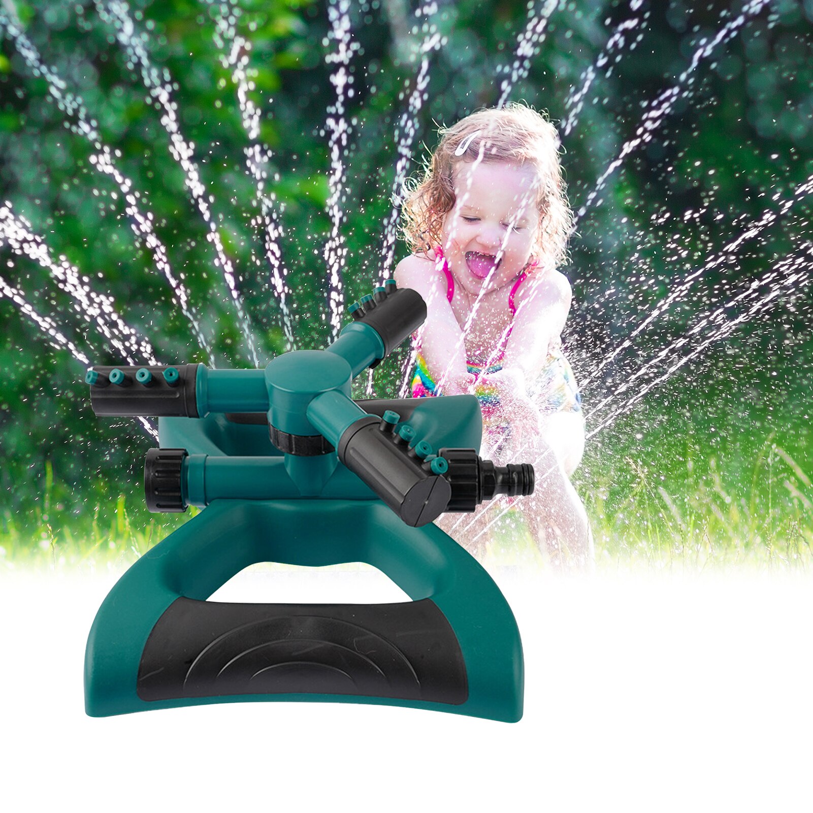 360 ° Roterende Tuin Sprinkler 3 Armen Verstelbare... – Vicedeal