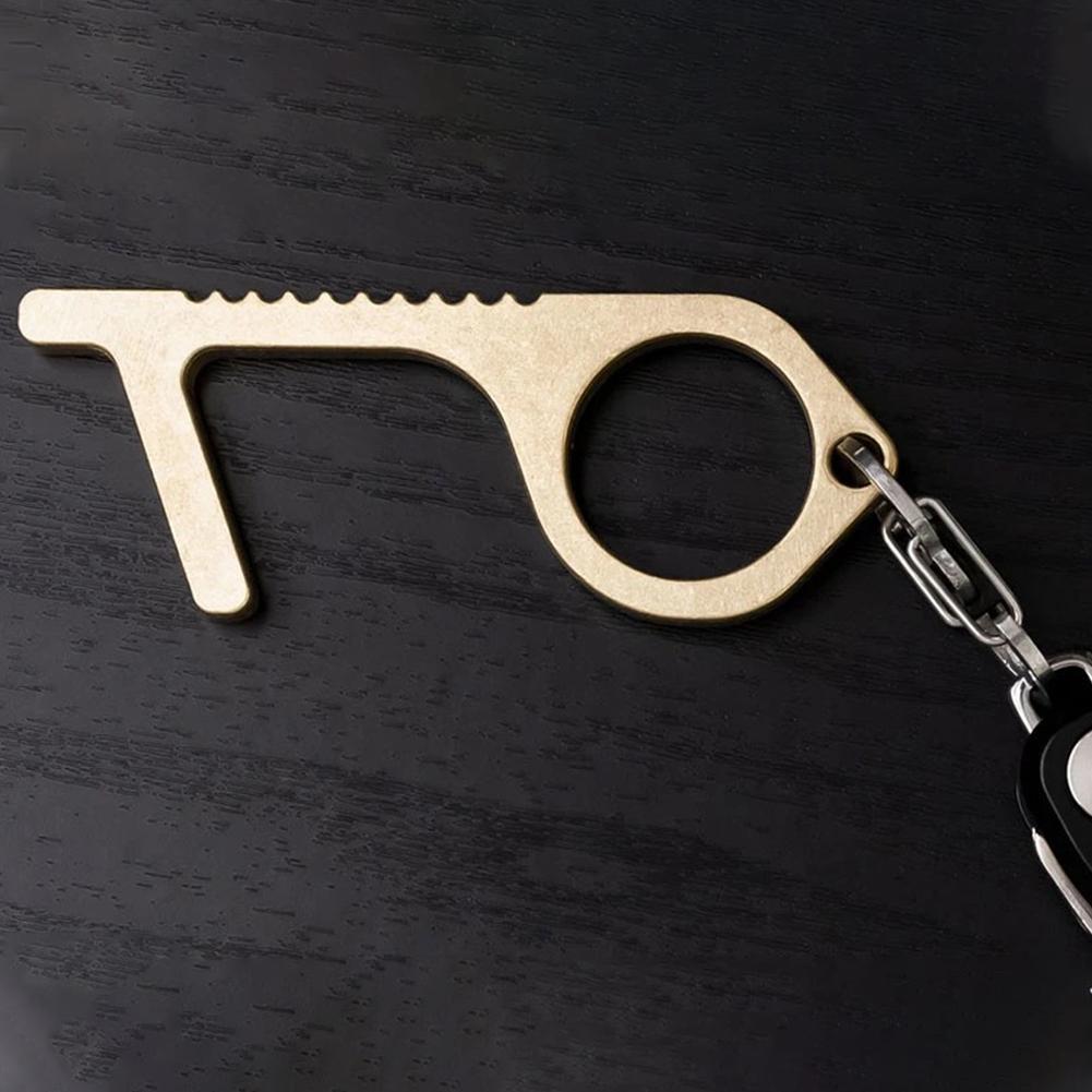 2Pcs Hygiëne Hand Anti Microbiële Messing Edc Deur... – Grandado