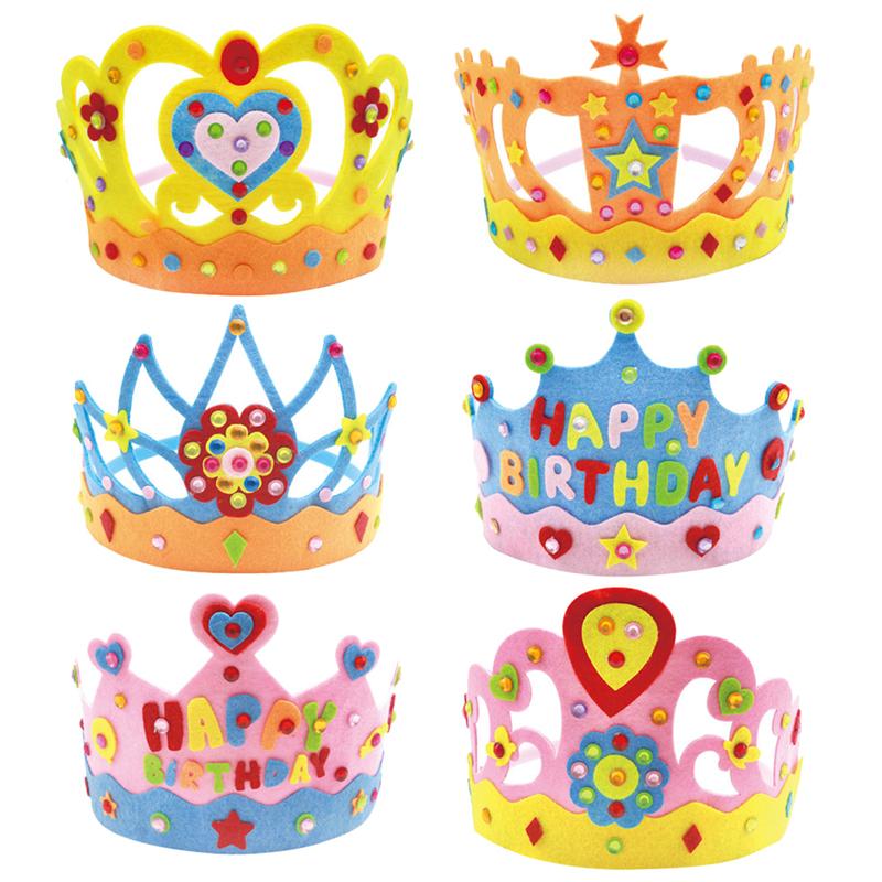 6 Set Crown Tiara Craft Kit Funny Crown Craft Birt... – Vicedeal