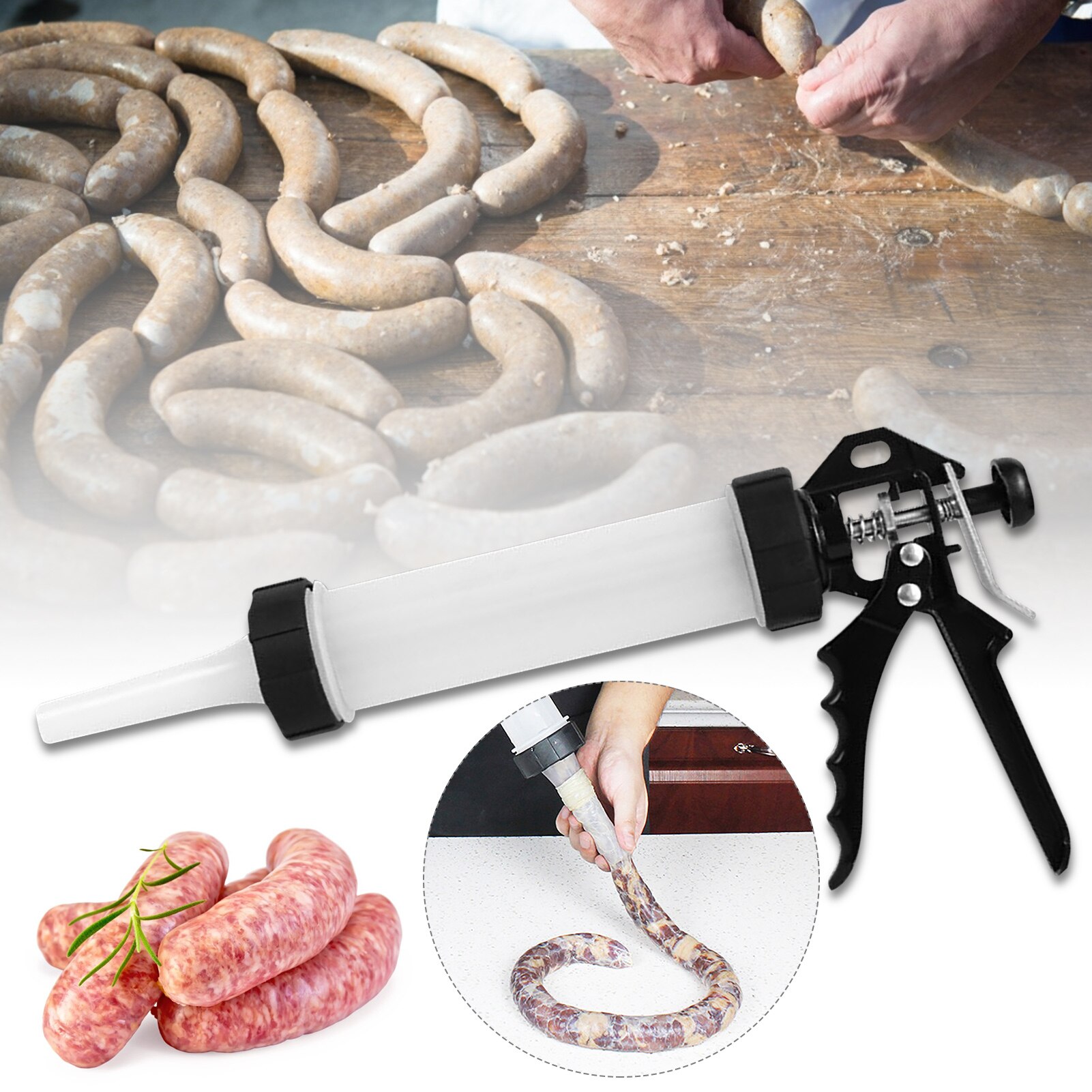 Manual Sausage Stuffer Manual Sausage Salami Maker... – Vicedeal