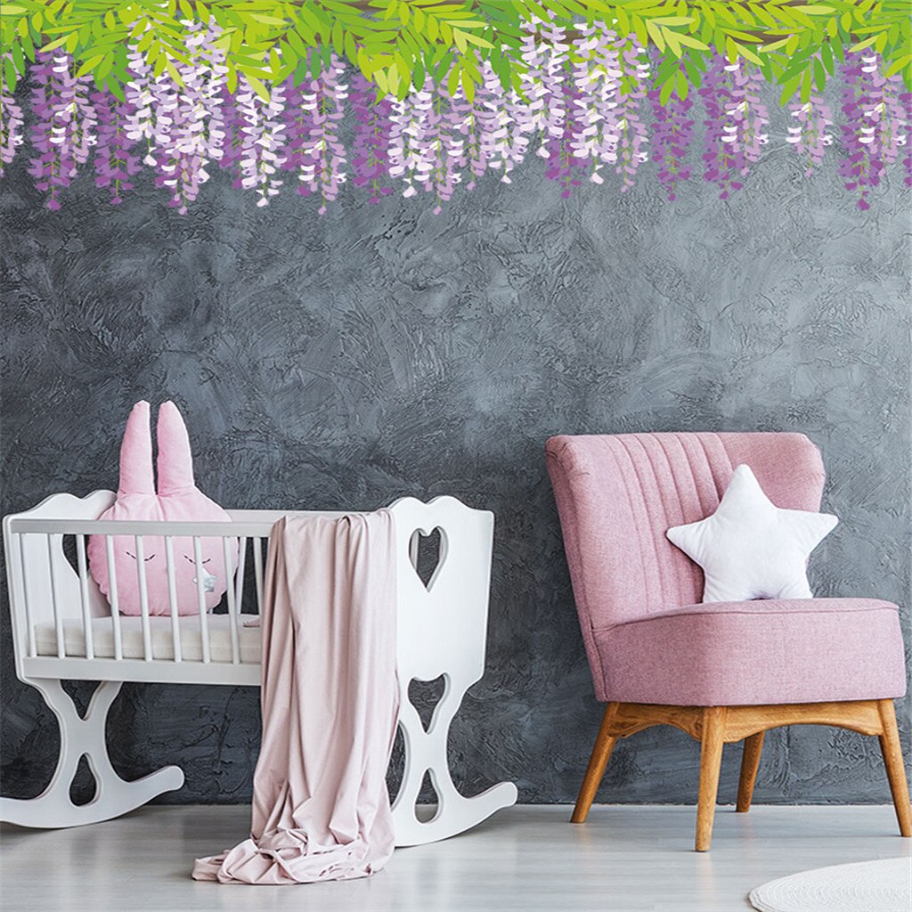 Easy To Paste Lavender Skirting Wall Stickers Kitc... – Grandado