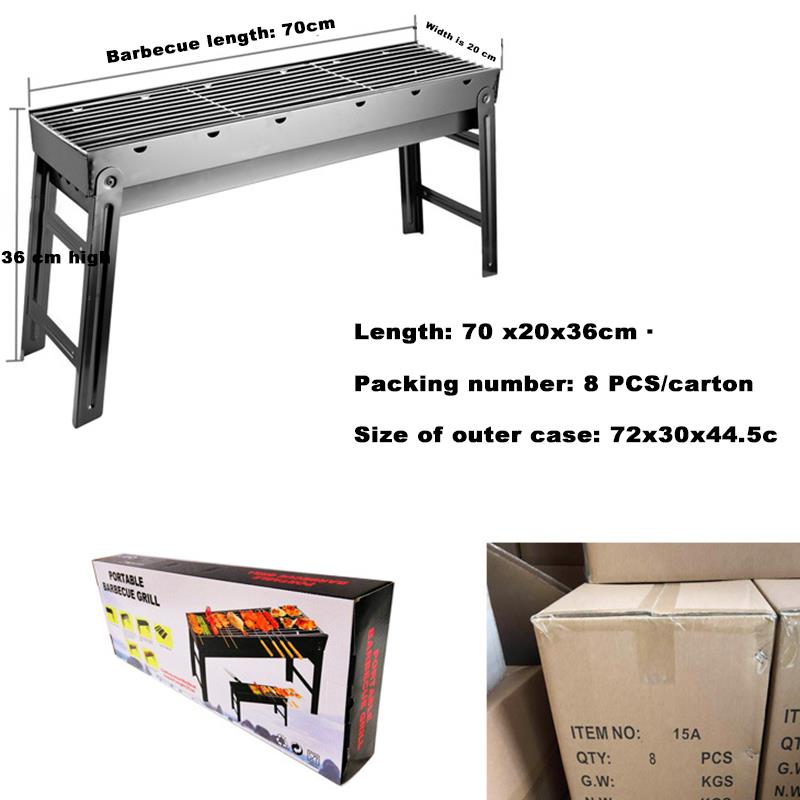 Opvouwbare Draagbare Camping Grill Houtskool Bbq H... – Vicedeal