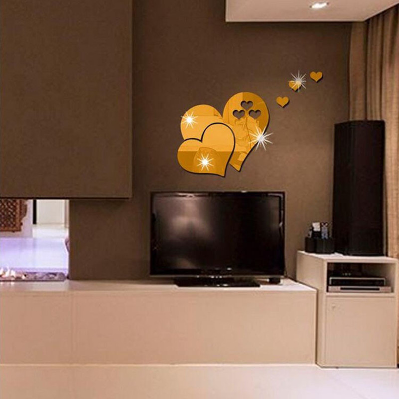 1Pcs Wall Sticker 3D Mirror Acrylic Self Adhesive ... – Vicedeal