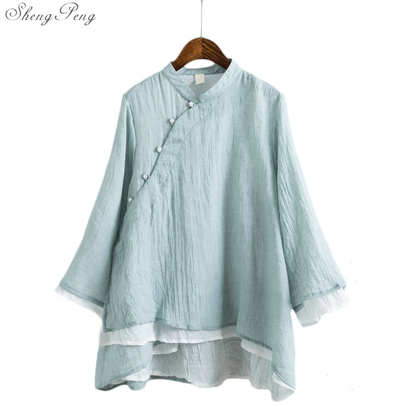 Cheongsam top chinese style clothing traditional c... – Grandado