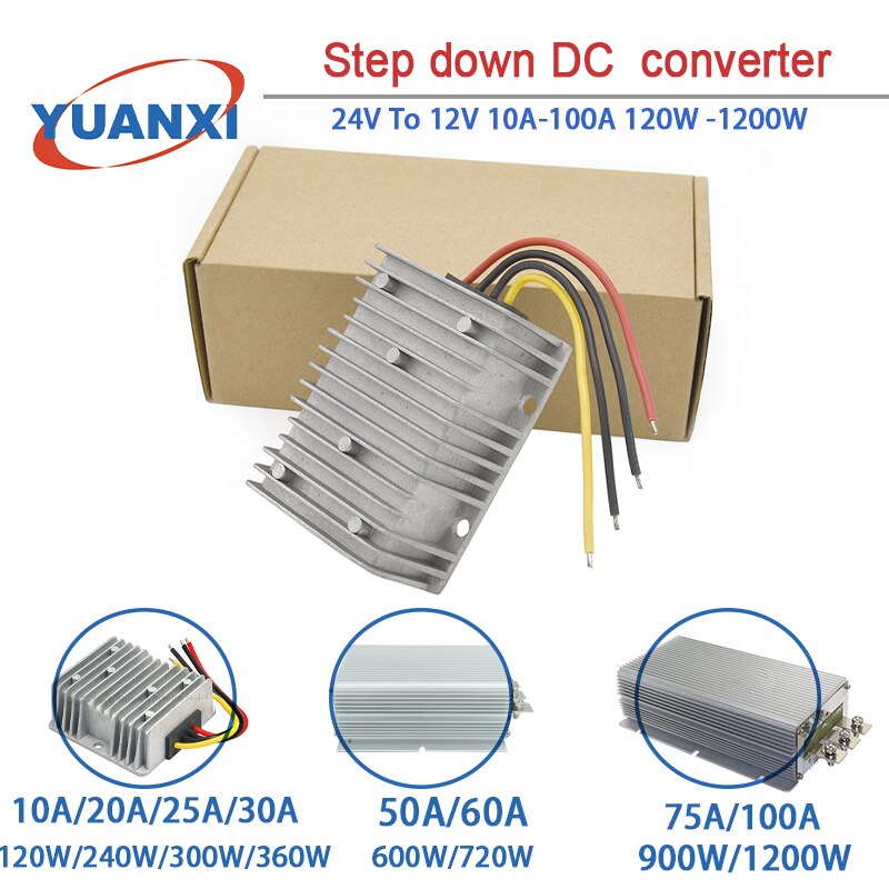 Step Down Dc Converter 24V Naar 12V 10A-100A 120W-... – Vicedeal