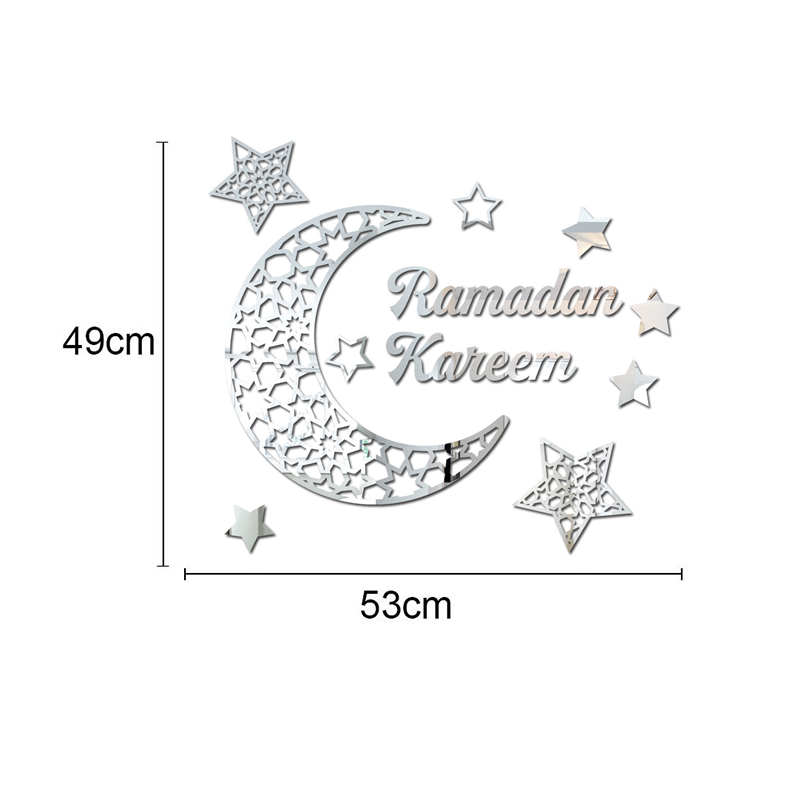 Eid Mubarak Wall Stickers Ramadan Kareem Party Dec... – Grandado