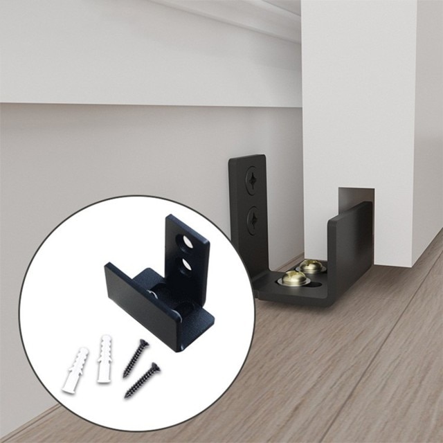 Adjustable Barn Door Floor Guide Stay Roller Rail ... – Grandado