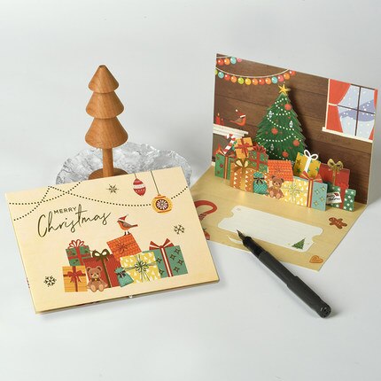 Tarjeta de Navidad 3D 2022, tarjetas Pop-Up 3D, de... – Grandado