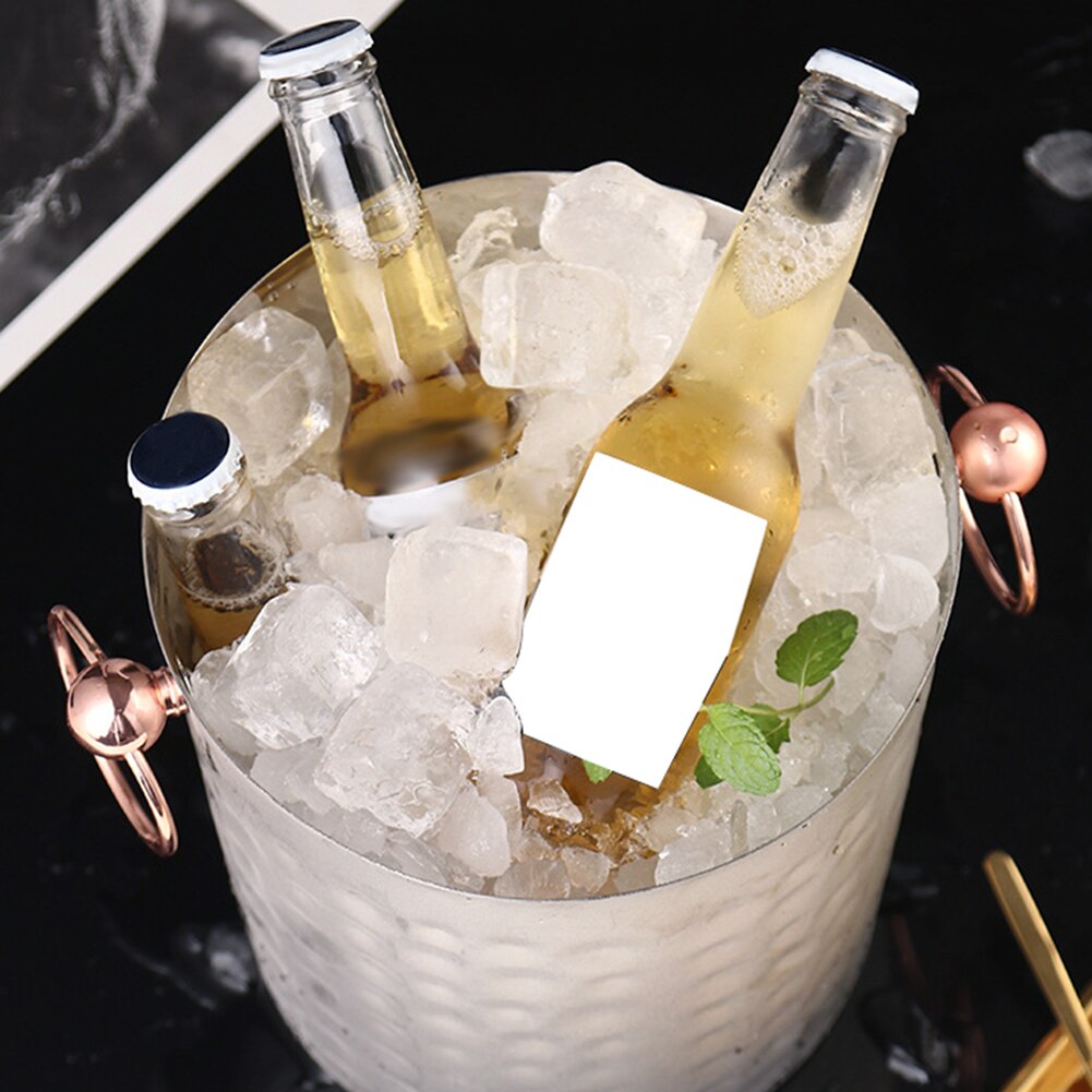 Champagne spand 3l bærbar rustfrit stål is spand c... – Grandado