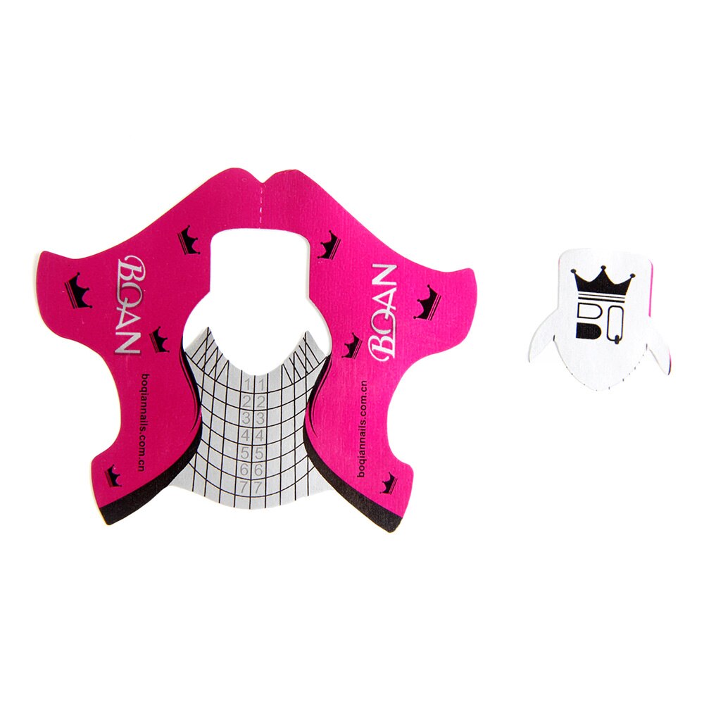 ANGNYA 50/100/300pcs Fish Shape Red Nail Forms Fre... – Grandado