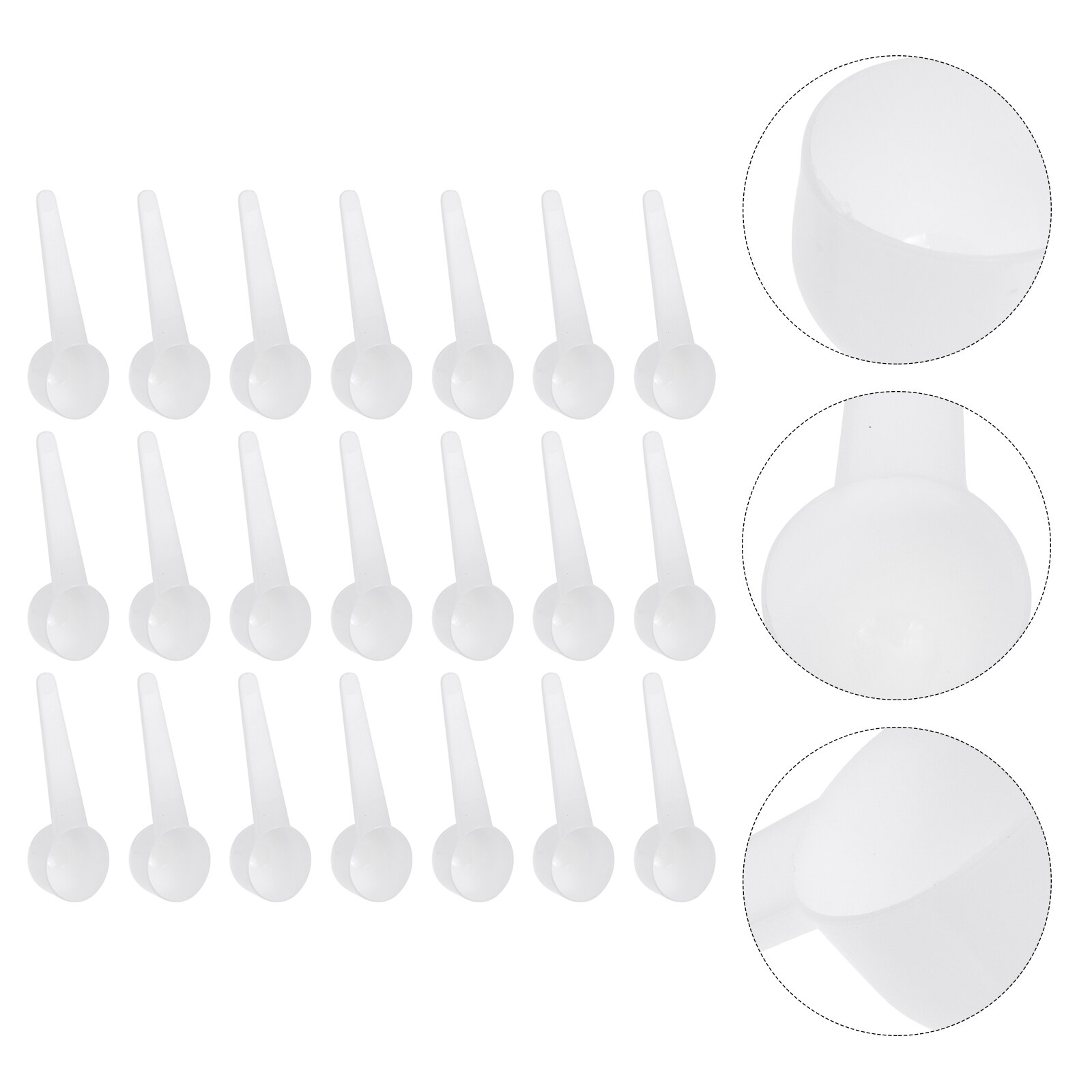 25Pcs Measuring Spoon Plastic Powder Scoop 10g Pow... – Grandado