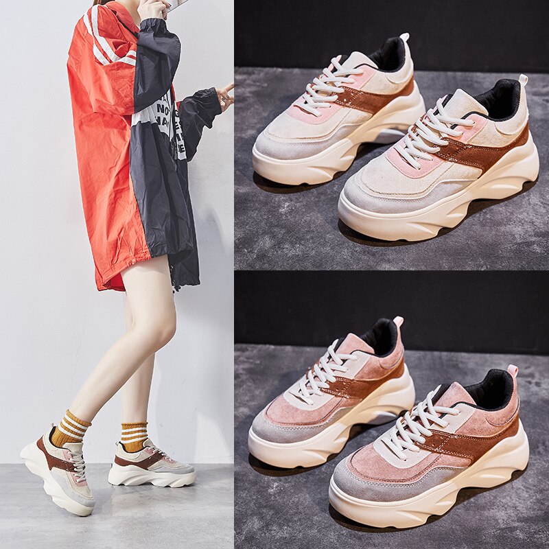 Krasovki Genuines Sneakers Vrouwen Herfst Dikke Bo... – Grandado