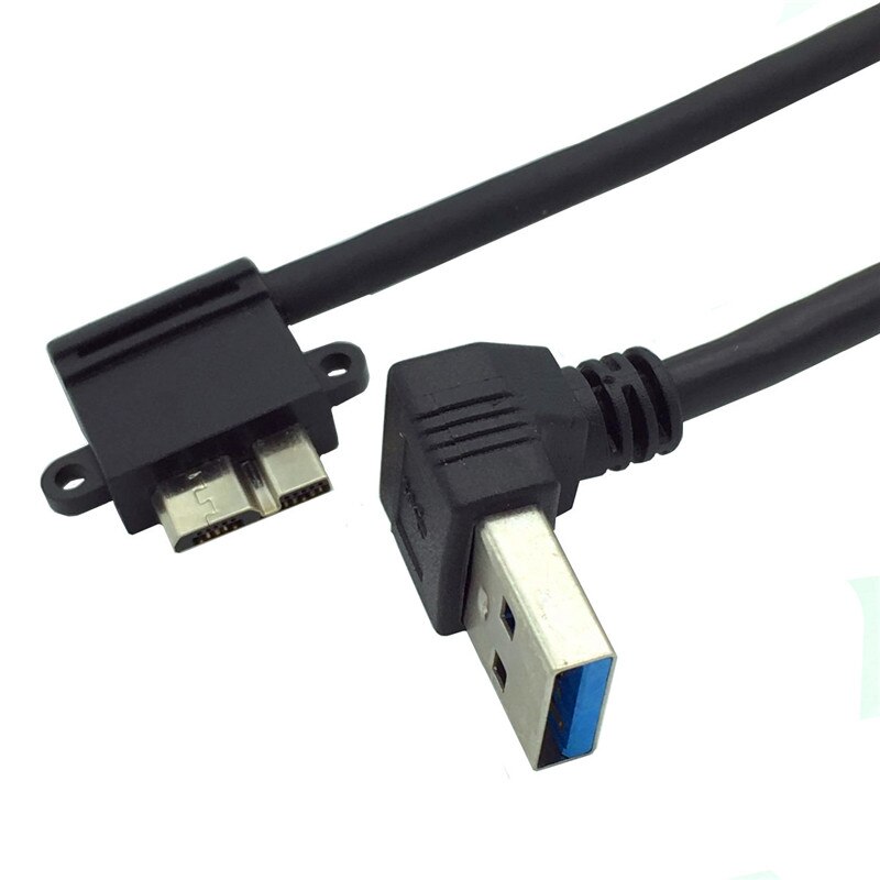 Usb 3.0 a 90 grader op vinkel han til micro b han ... – Vicedeal