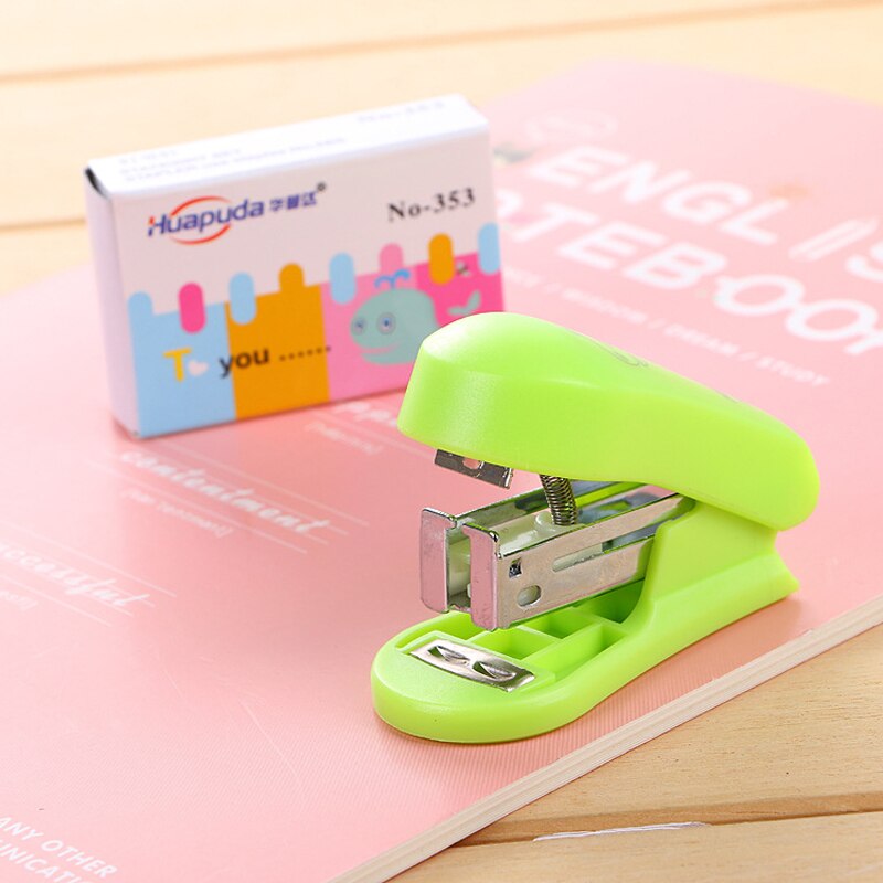 1set Portable Mini Candy Color Stapler Set with 40... – Grandado