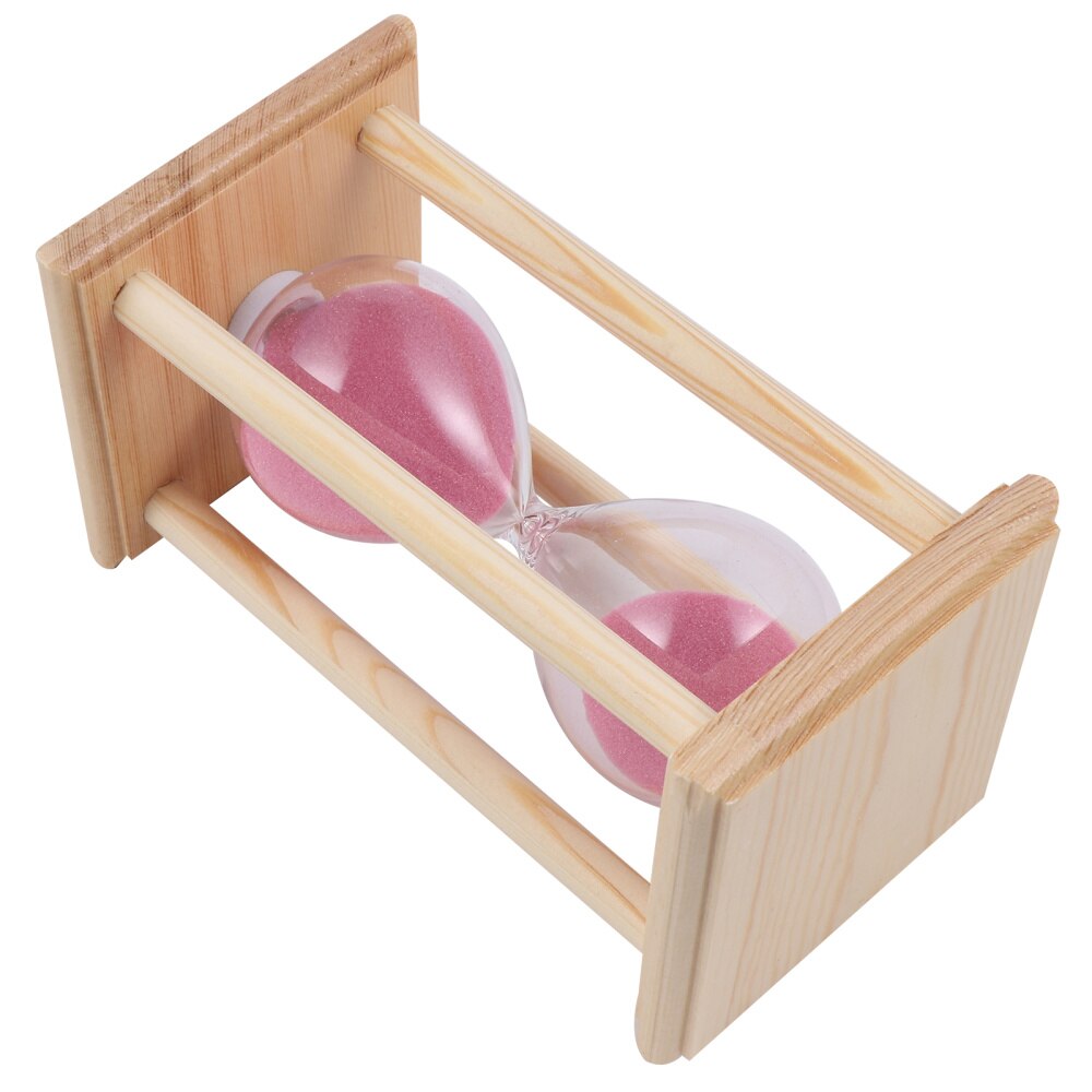 Wooden Frame Hourglass Glass Transparent Glass San... – Grandado