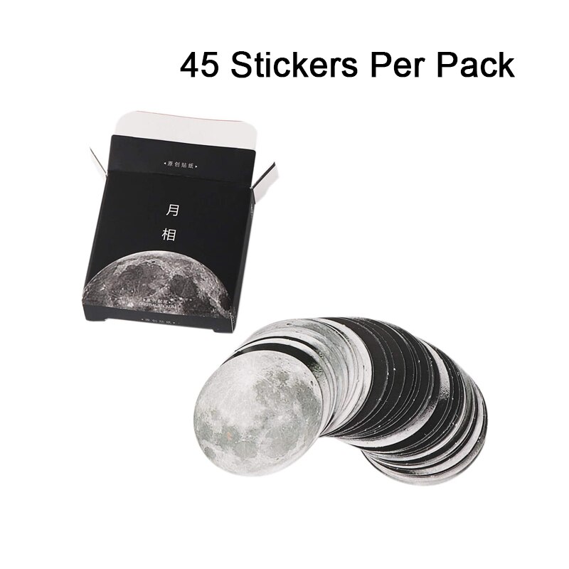 4.4cm Mini Moon Phase Stickers Adhesive Scrapbooks... – Grandado