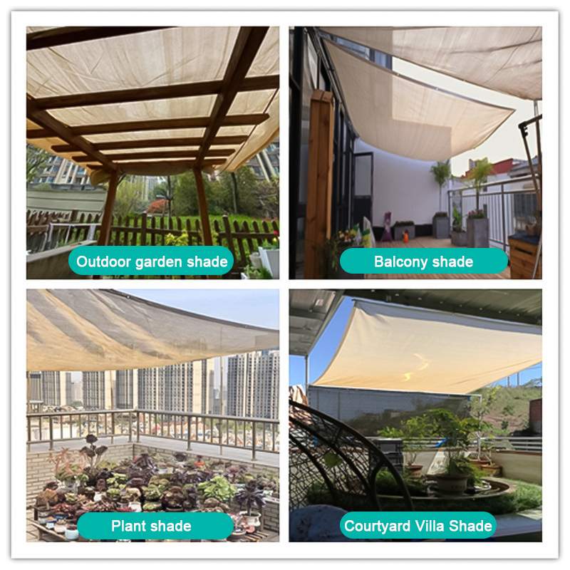 300D Waterproof PE Square Rectangle Shade Sail Gar... – Grandado