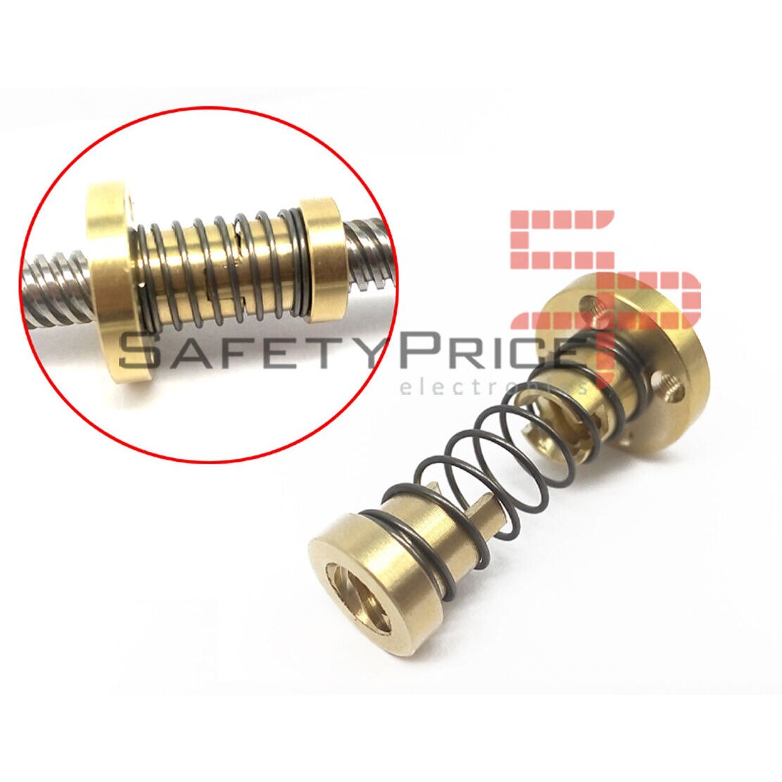 T8 Moer Anti-Backlash Spindel 8 Mm Trapeziumvormig... – Grandado