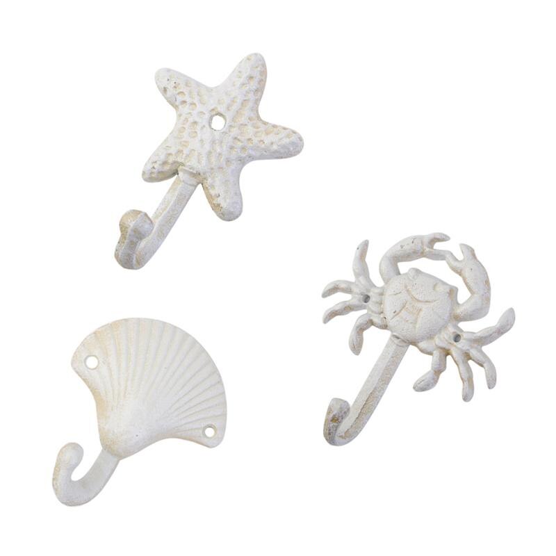 3 st hemprydnadskrok vintage väggmonterad smidesjä... – Vicedeal