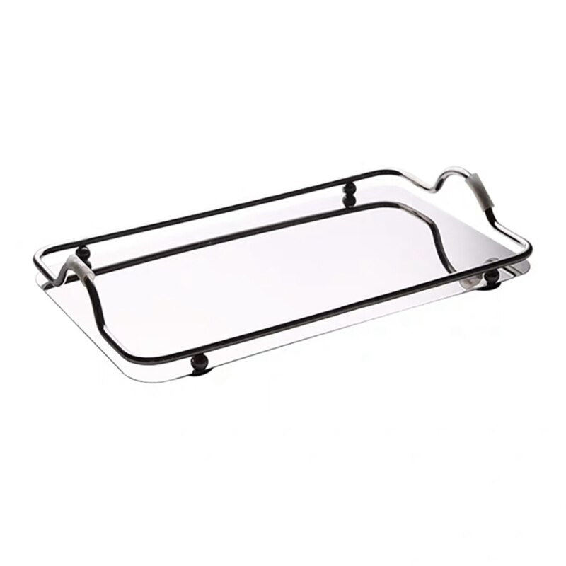 Rectangle Tray With Handle Dessert Coffee Serving ... – Vicedeal