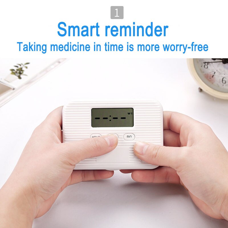 Pockets Mini Pill Box Case Electronic Timer Alarm ... – Grandado