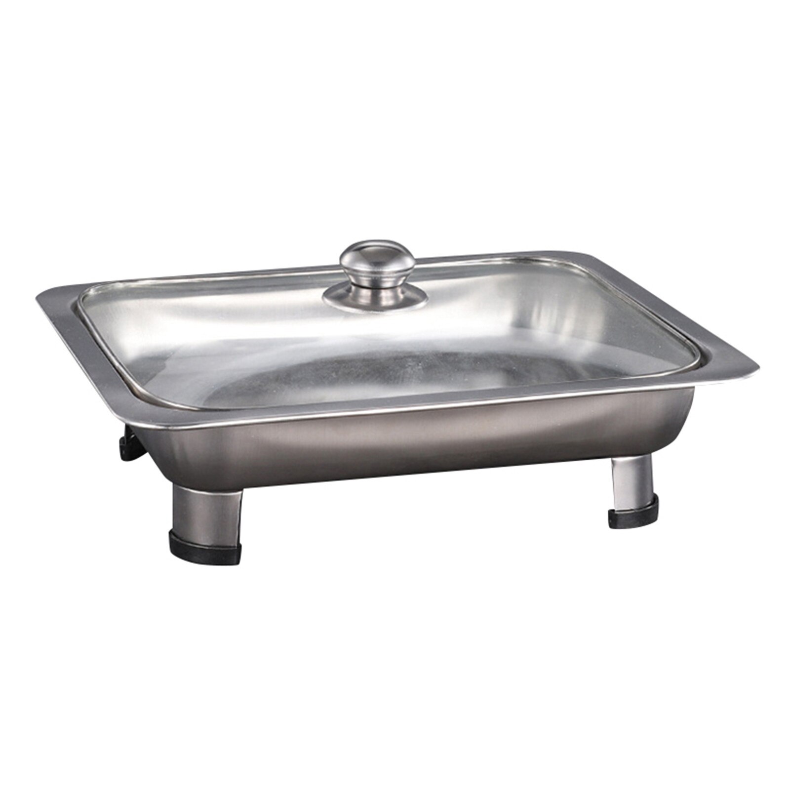 Stainless Steel Chafing Dishes Pan Rectangular Wit... – Vicedeal