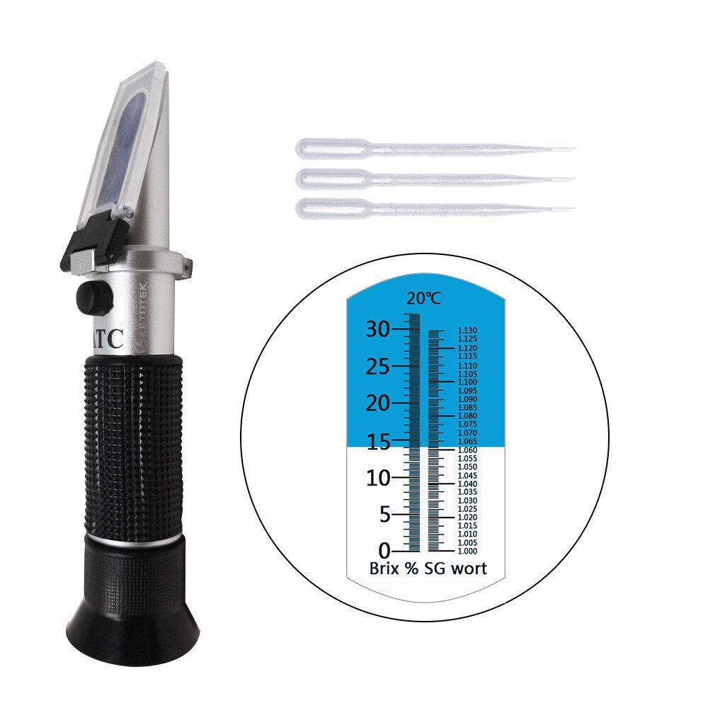 Beer Refractometer Hand Held 0-32% Brix Brewing Wo... – Vicedeal