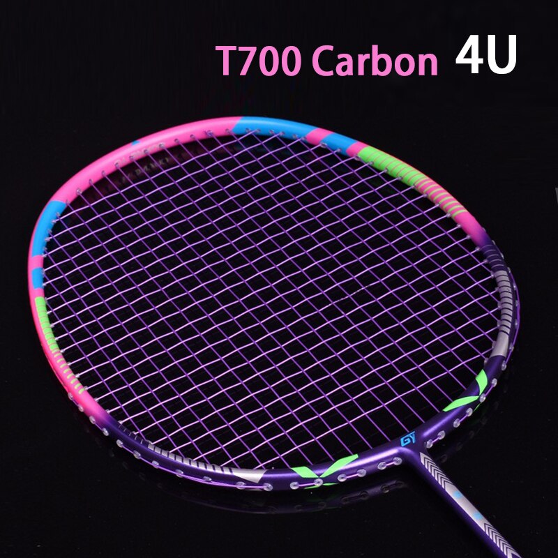 Ultralight Strung 4U 80±5g Full Carbon Badminton R... – Grandado