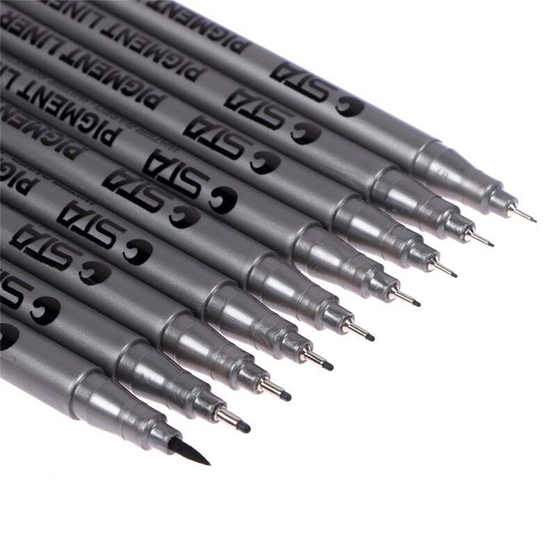 9 Sizes liner Drawing Pen Set School Supplies Wate... – Grandado