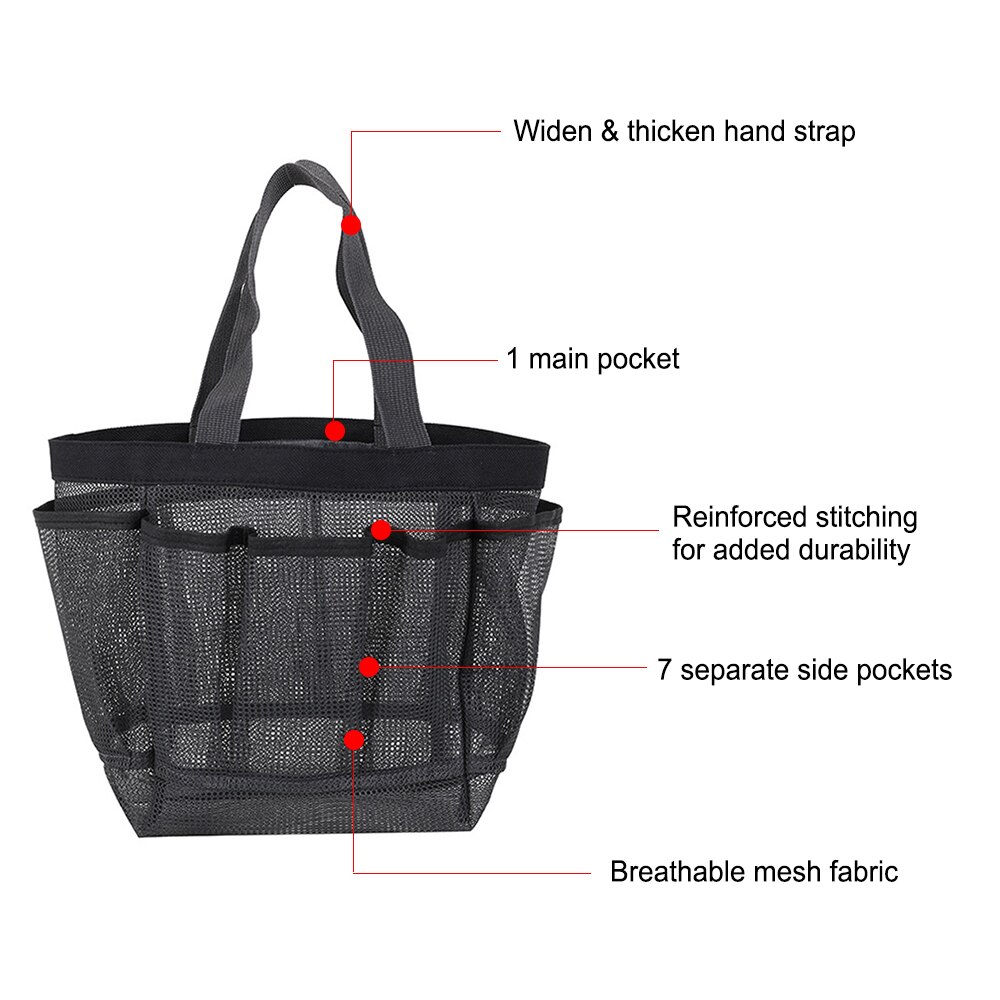 Mesh Douche Bag Opknoping Toilettas College Dorm E... – Vicedeal