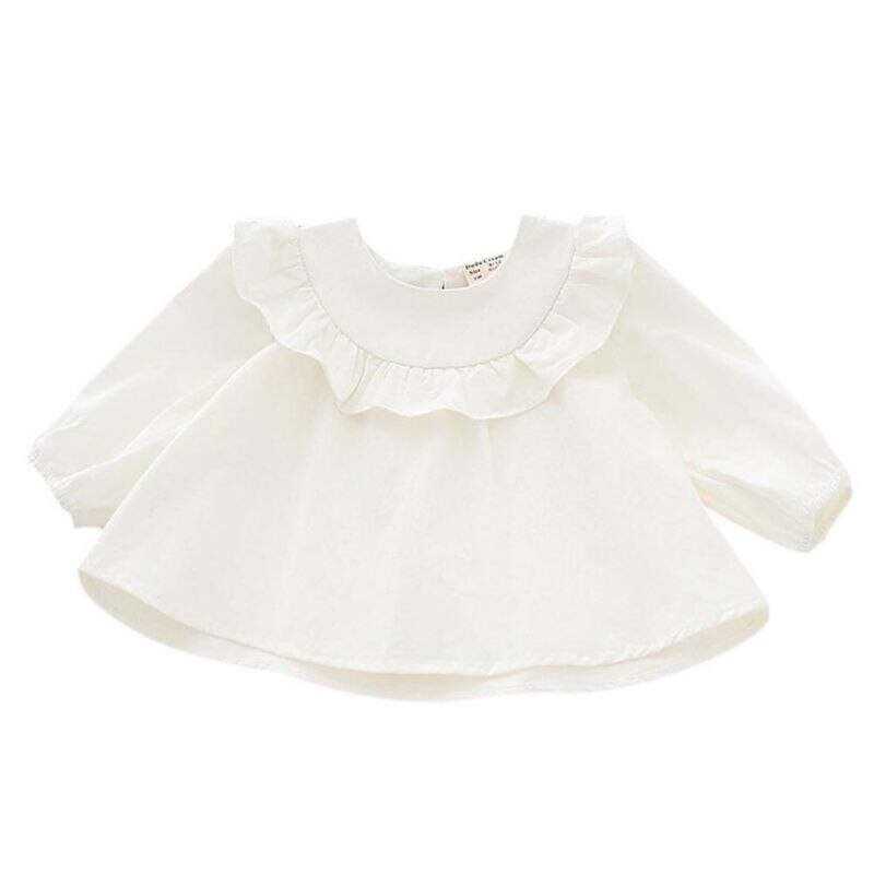 Baby Girls Autumn Ruffle Shirt Long Sleeve Infant ... – Grandado