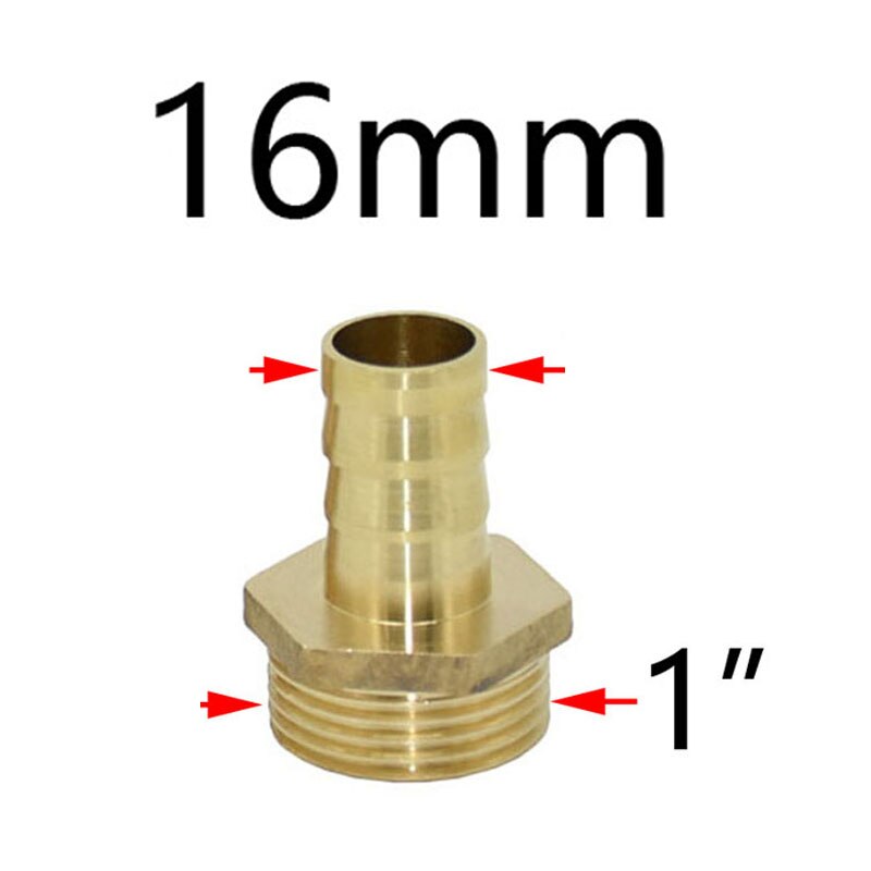 Brass 1" Male To 16mm 19mm 25mm 32mm Hose Bar... – Vicedeal