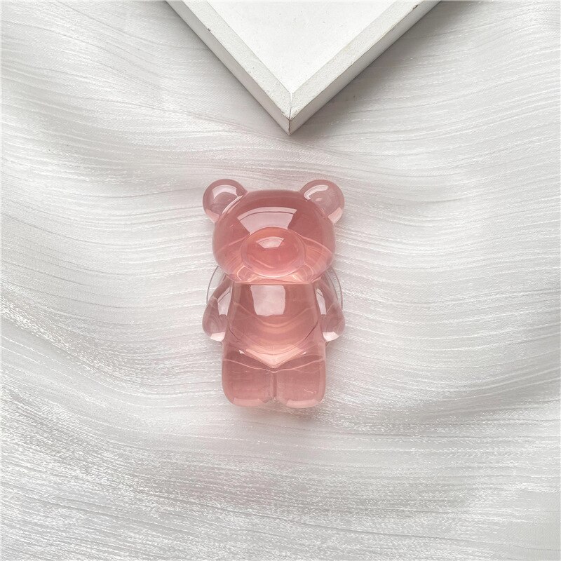 3D Cute Colorful Crystal Bear Grip Tok Korea Phone... – Grandado