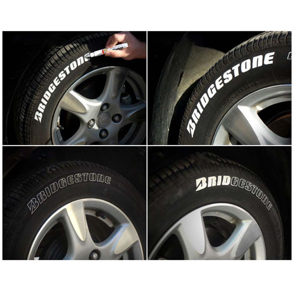 1 Pc Auto Tire Tread Marker Pen Zwart Wit Zilver W... – Vicedeal