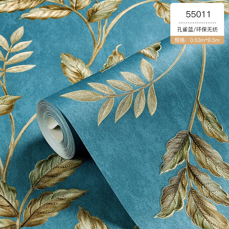 simple european fabric style unwoven wallpaper war... – Grandado