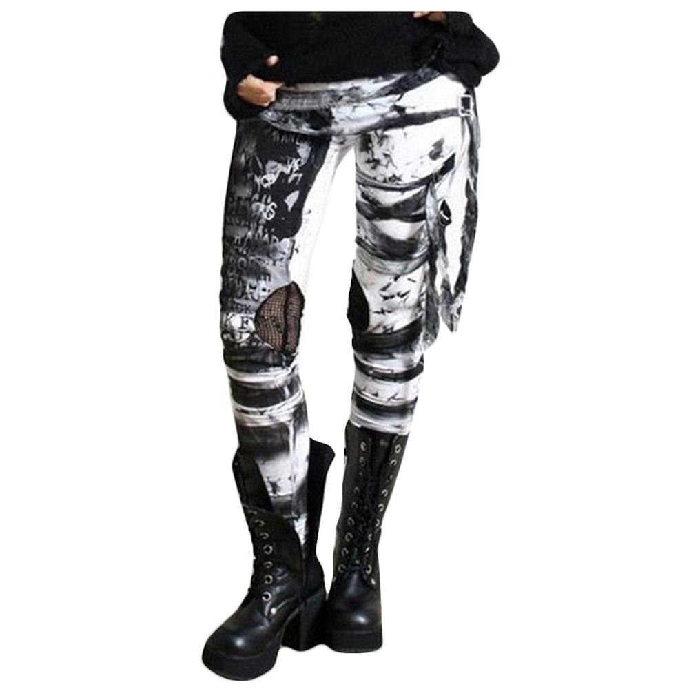 Women's Ultra Gathered Pants Gothic Rocker Distres... – Grandado