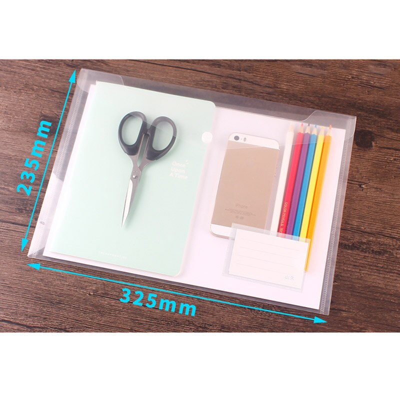 50Pcs Transparant Plastic A4 Mappen Bestand Zak Me... – Grandado